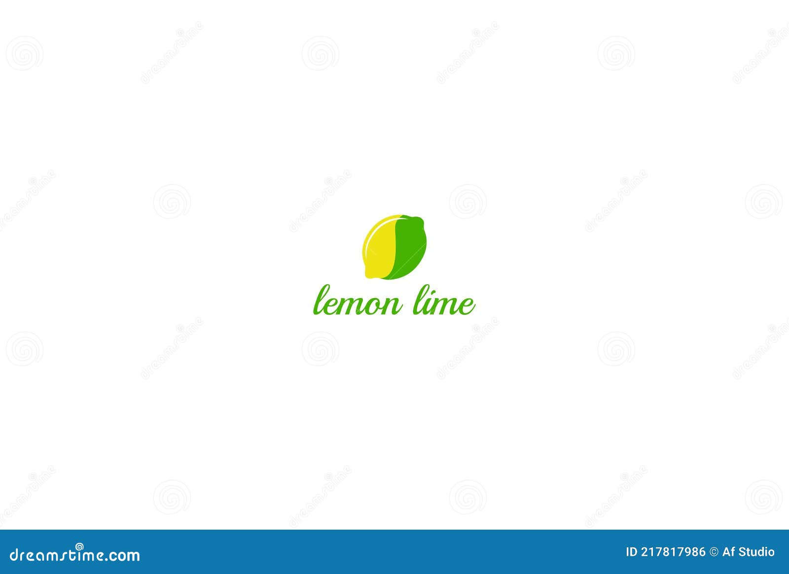 Fresh Fruit Lemon Lime Combination for Beverage Product Label Logo ...