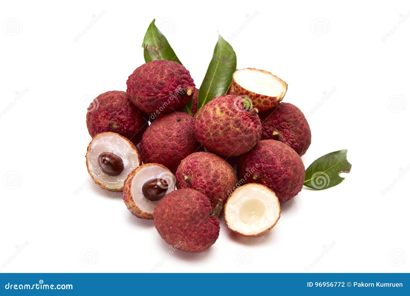 Fresh fruit lychee stock photo. Image of litchee, freshness - 96956772