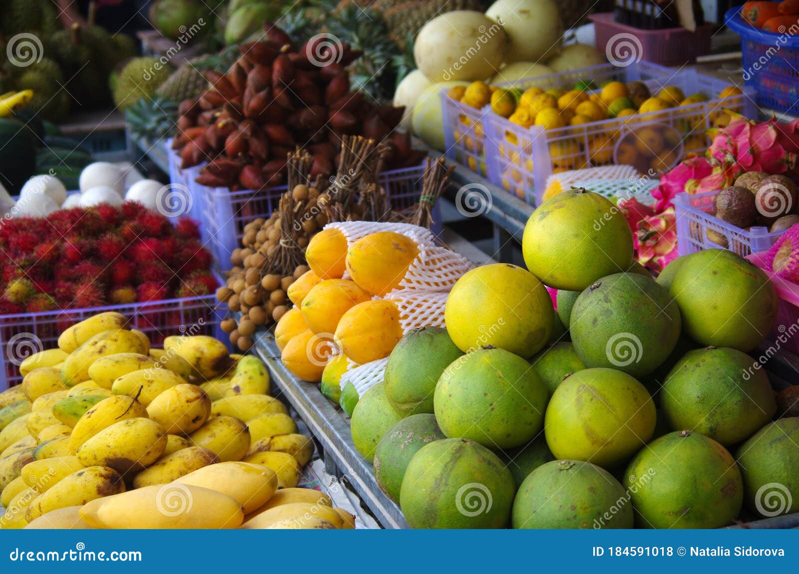 Fresh Fruit Market stock photo. Image of dietary, fresh - 184591018