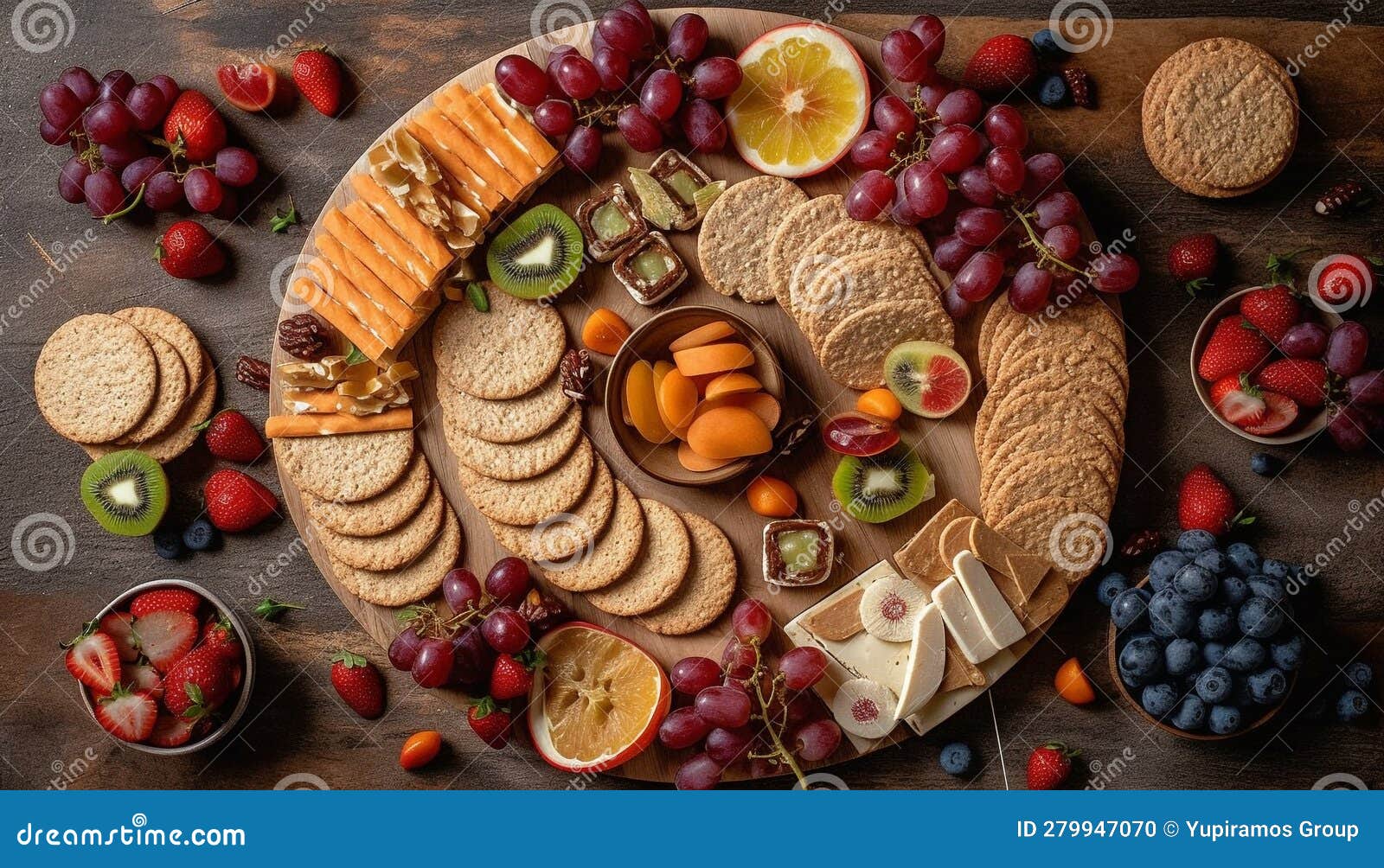 Fresh Fruit Plate with Raspberry, Strawberry, Grape, and Blueberry ...
