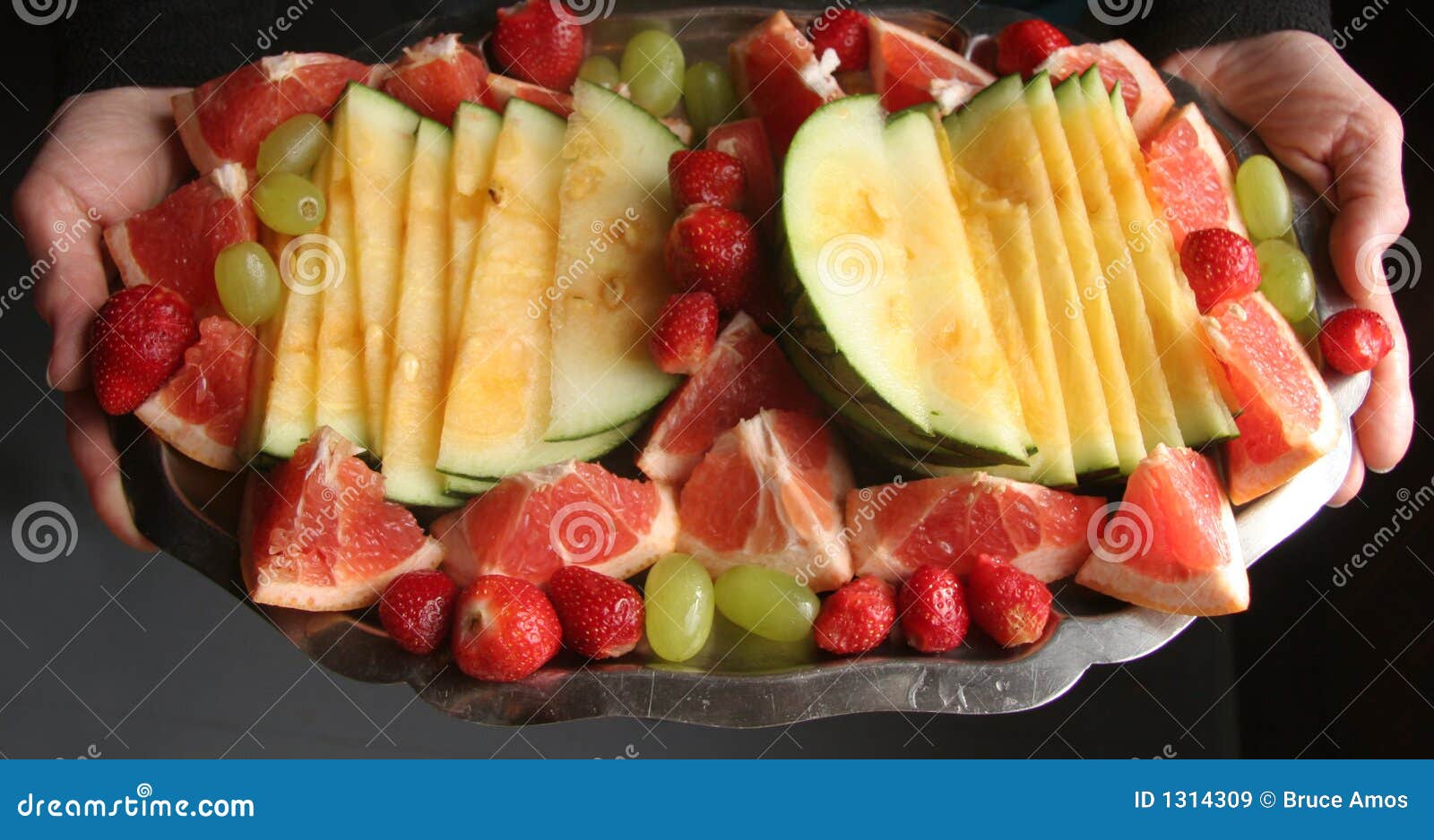 Fresh fruit platter stock image. Image of color, detail - 1314309