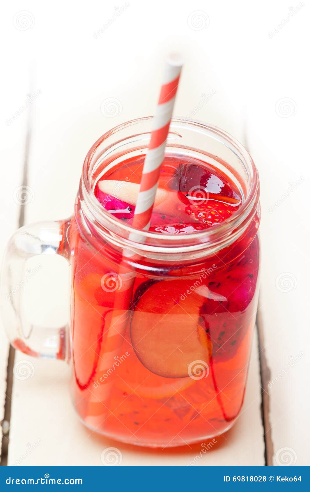 Fresh fruit punch drink stock photo. Image of pitcher - 69818028