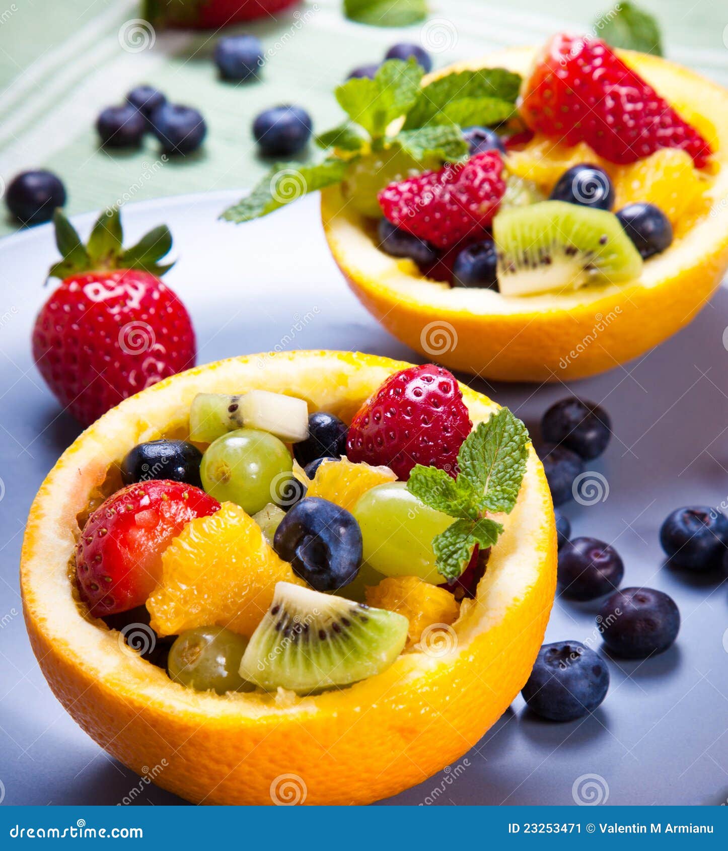 Fresh fruit salad stock image. Image of sliced, nutrition - 23253471