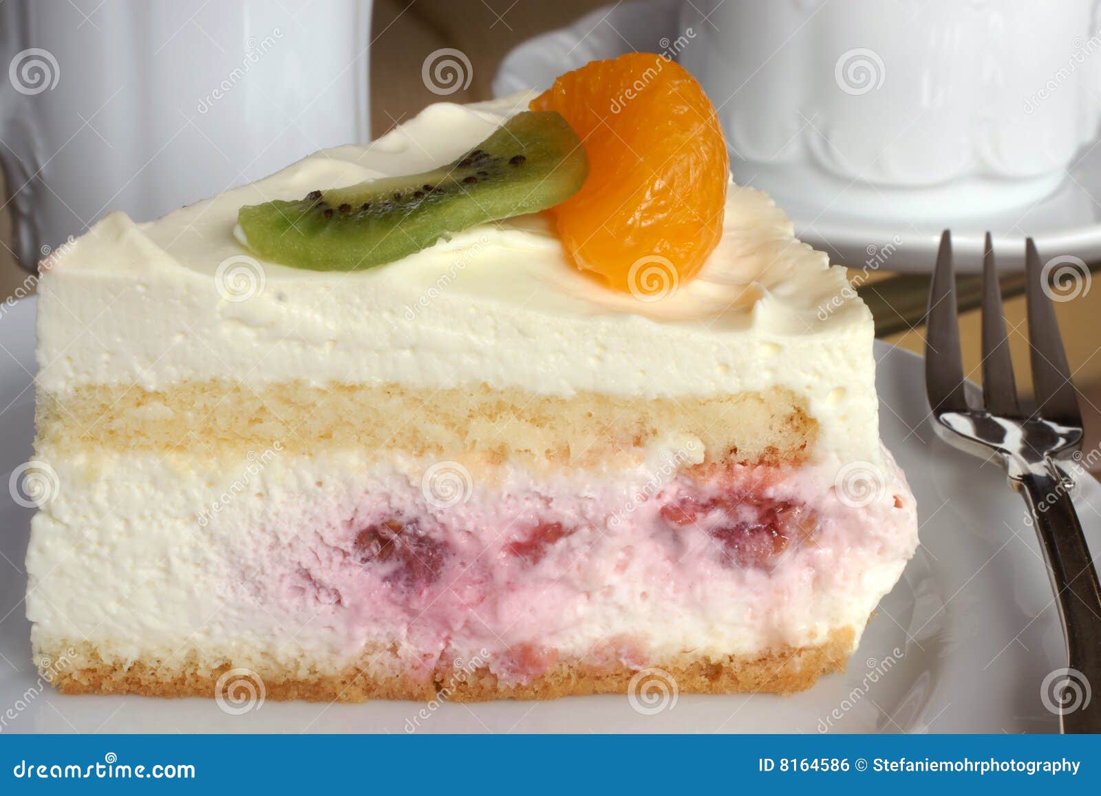 Fresh fruit torte stock photo. Image of cream, afternoon - 8164586