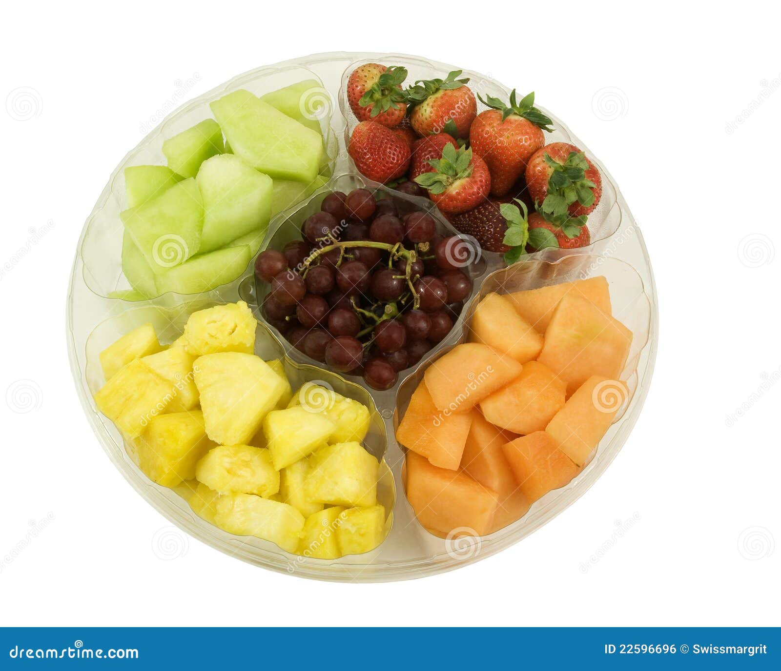 Fresh Fruit Tray On A White Background Stock Photo - Image of nutrition ...