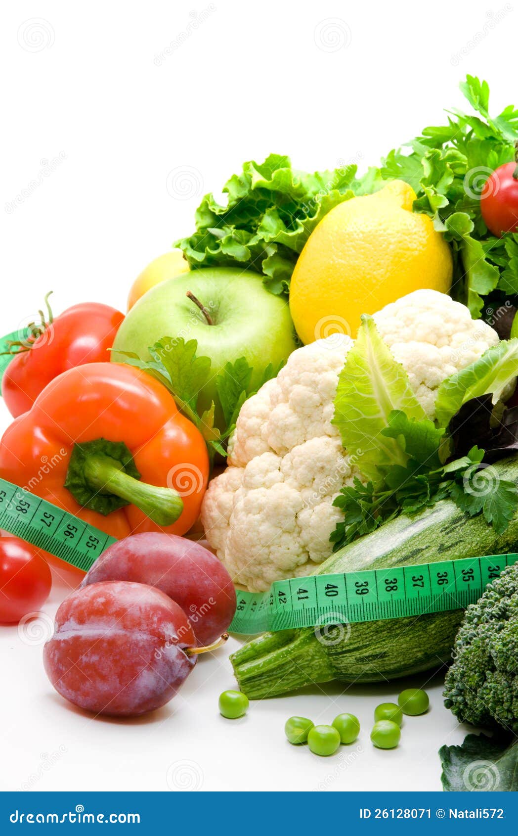Fresh fruit and vegetables stock image. Image of lettuce - 26128071
