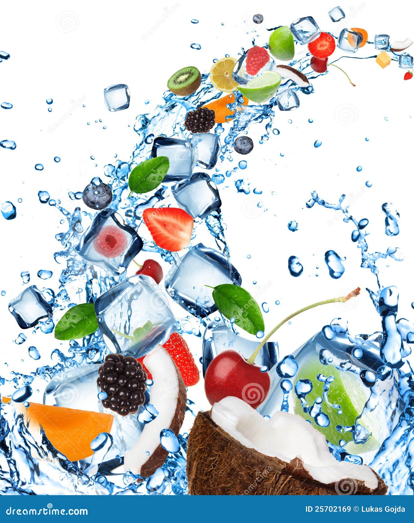 Fresh Fruit in Water Splash Stock Image - Image of color, boom: 25702169