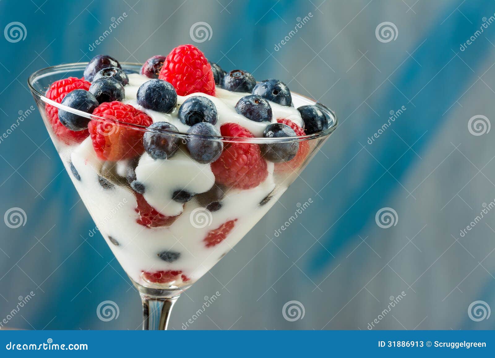 Fresh Fruit Yogurt stock image. Image of raspberry, burst - 31886913