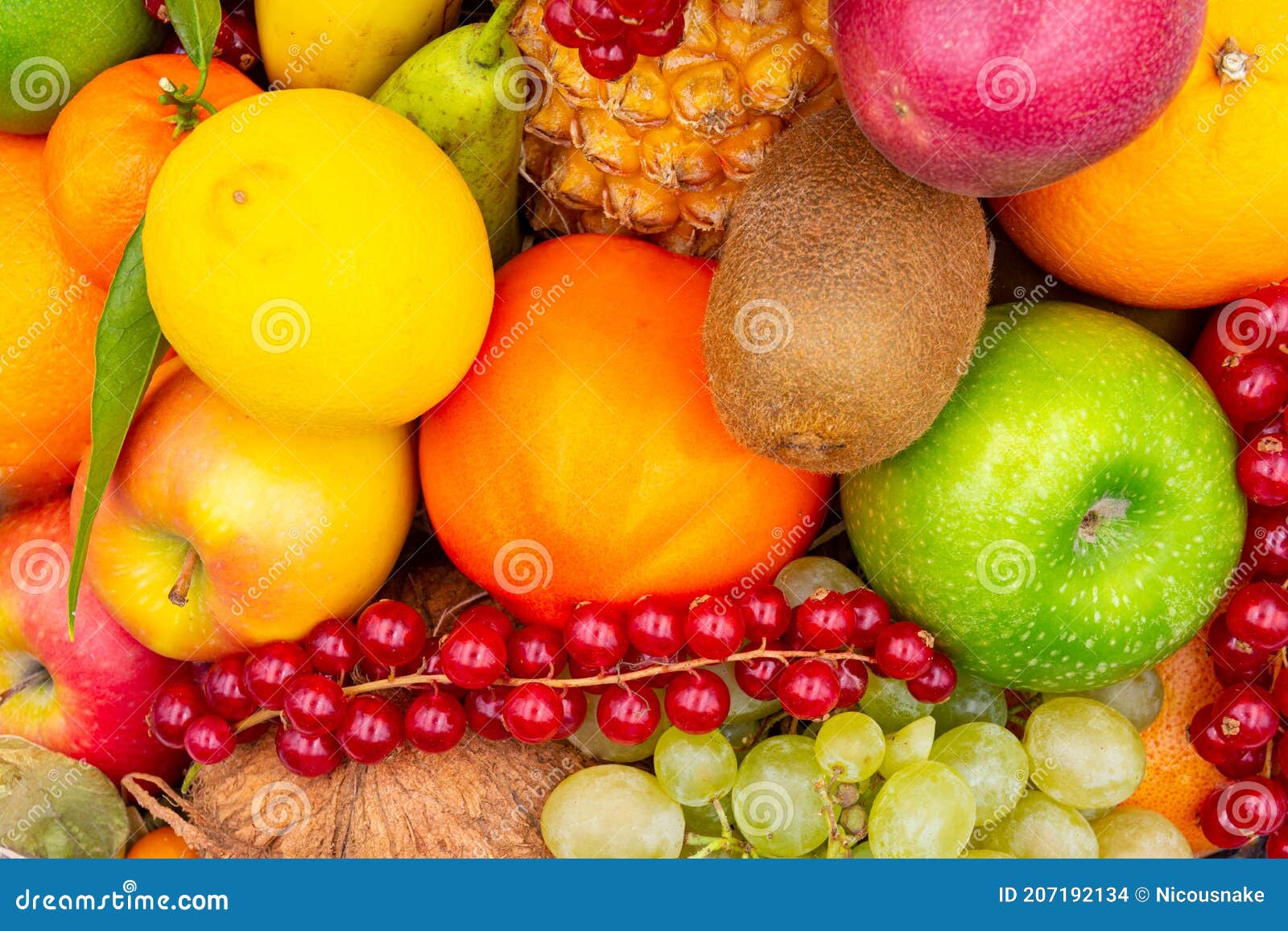 Fresh Fruits Assortment Background Concept Stock Photo - Image of juicy ...