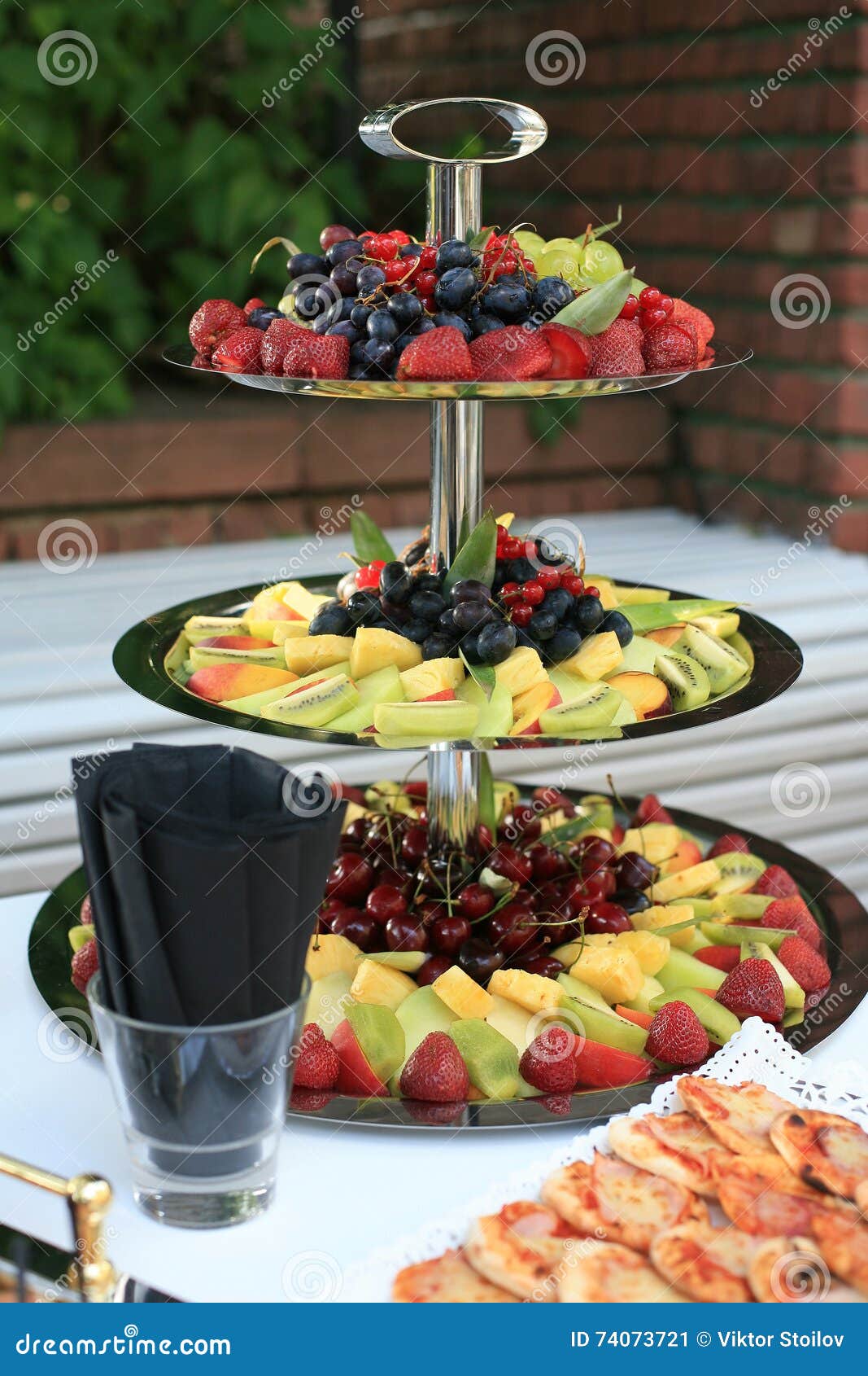 Fresh fruits catering menu stock image. Image of food - 74073721