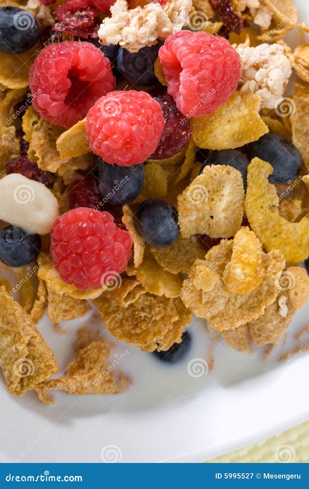Fresh fruits and cereal stock image. Image of nuts, nutrition - 5995527