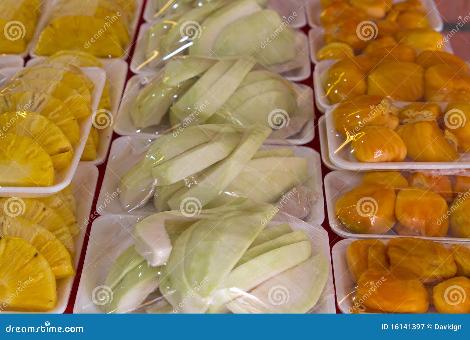 Shrink-wrapped Trays Of Bartlett Pears Royalty-Free Stock Photo ...