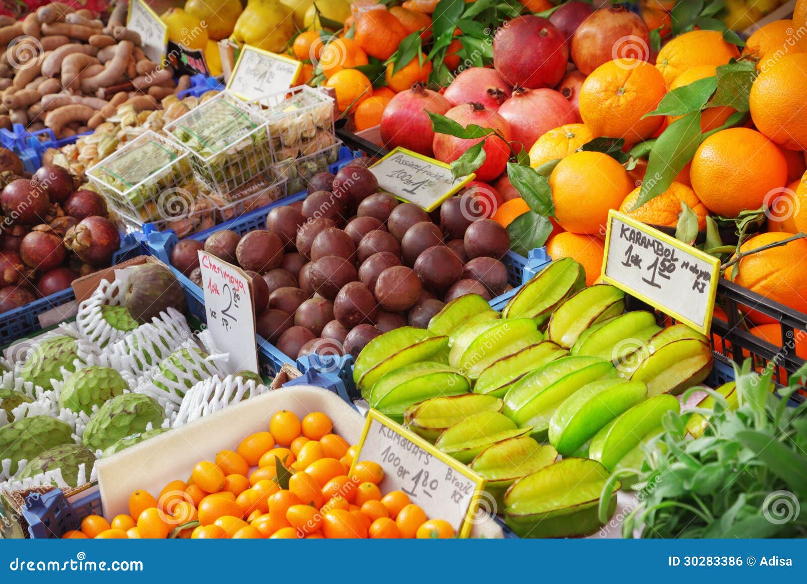 Fruit market stock photo. Image of nature, colourful - 30283386