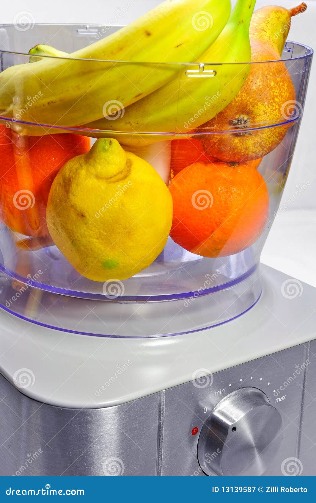 Fresh fruits in the mixer stock image. Image of nutritional - 13139587