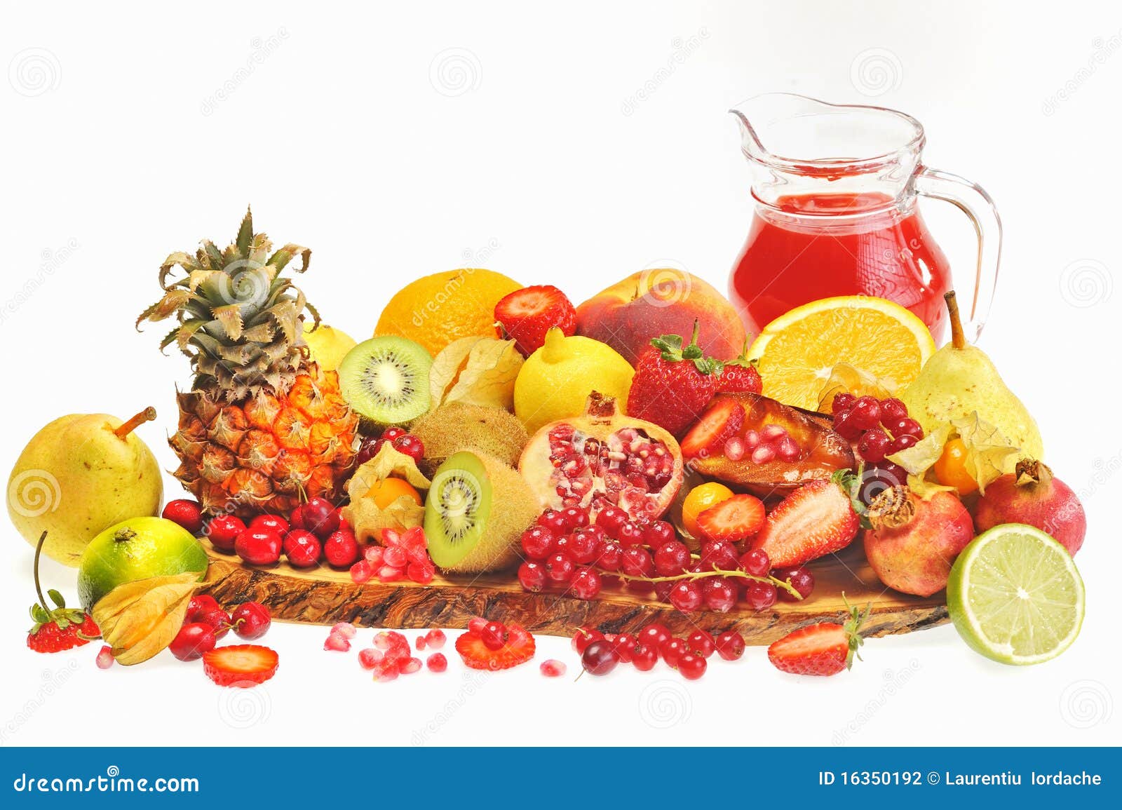 Fresh fruits and red juice stock photo. Image of agriculture - 16350192