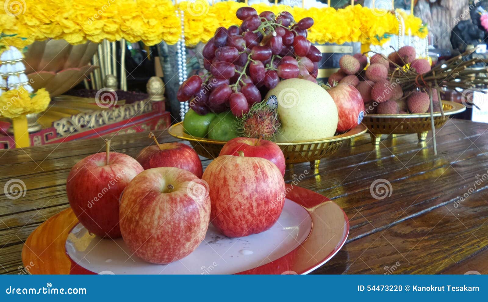 Sacred Altar With Wood Carved Jesus Christ Standing At The Door Stock ...
