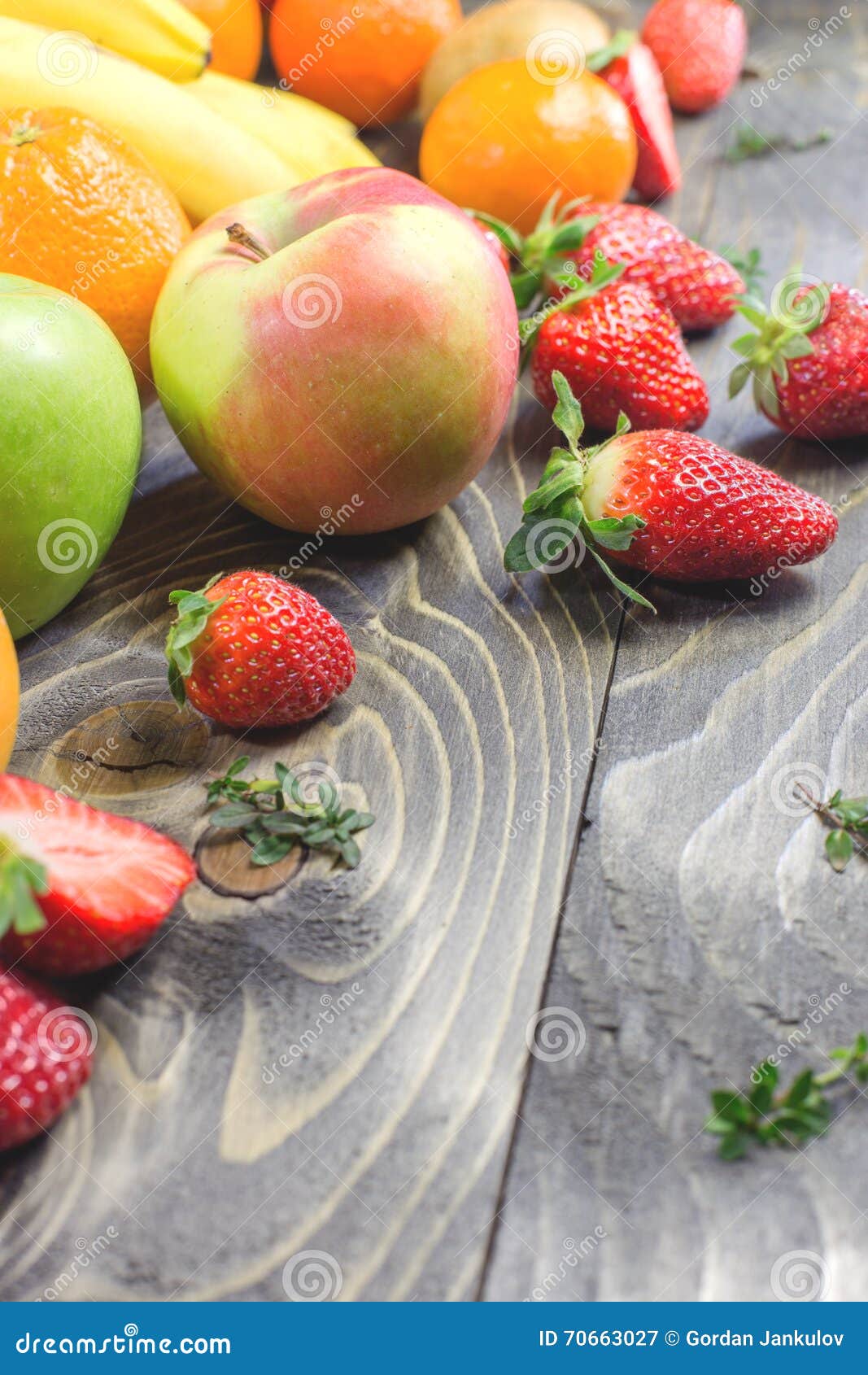 Fresh fruits on table stock image. Image of diet, fresh - 70663027