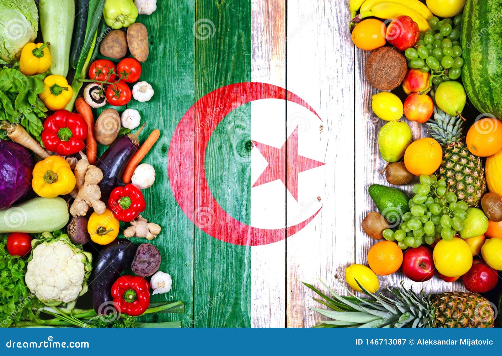 Fresh Fruits and Vegetables from Algeria Stock Image - Image of ...