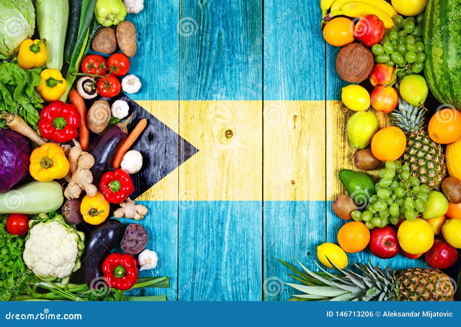 Fresh Fruits and Vegetables from Bahamas Stock Photo - Image of closeup ...
