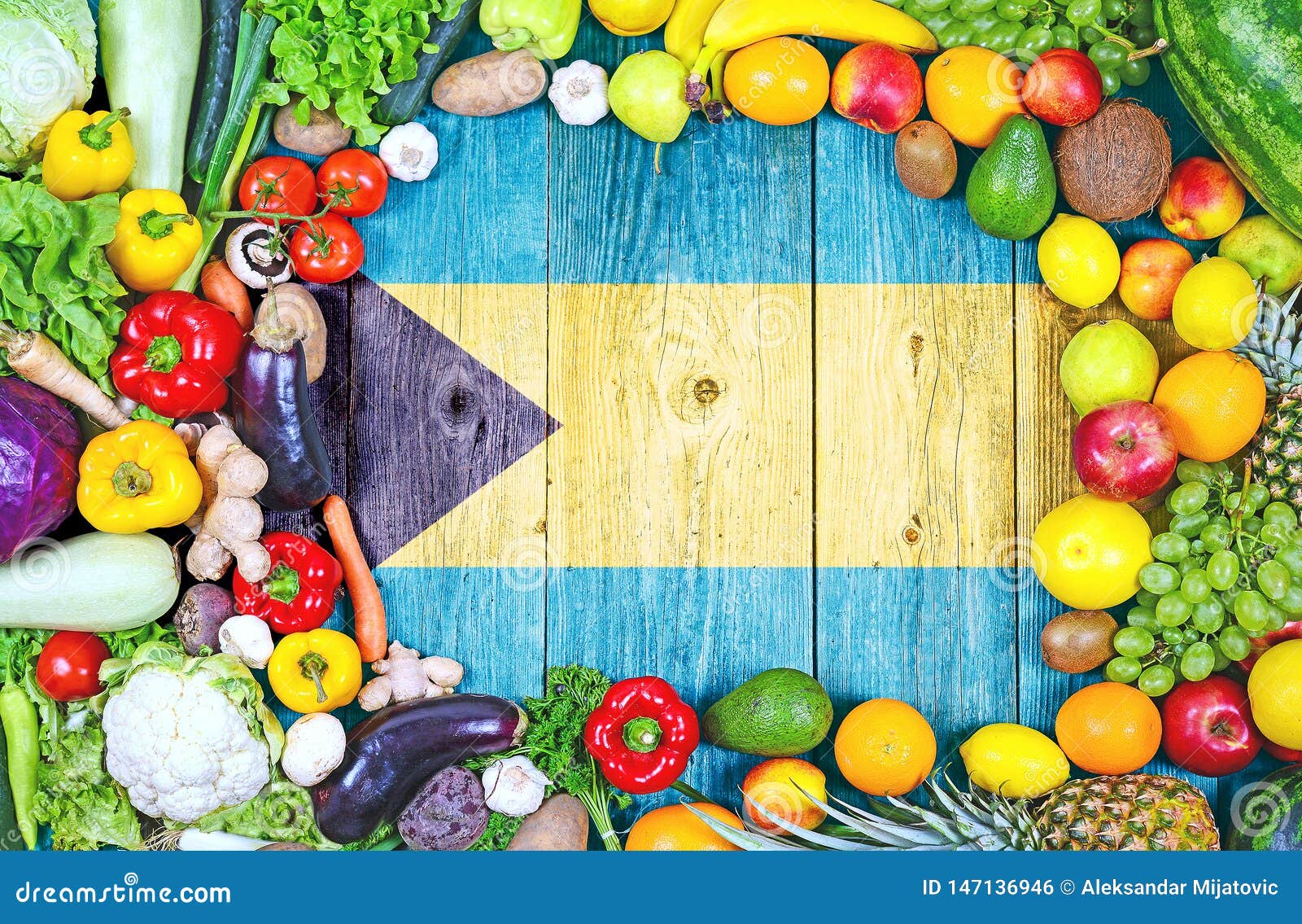Fresh Fruits and Vegetables from Bahamas Stock Photo - Image of ...