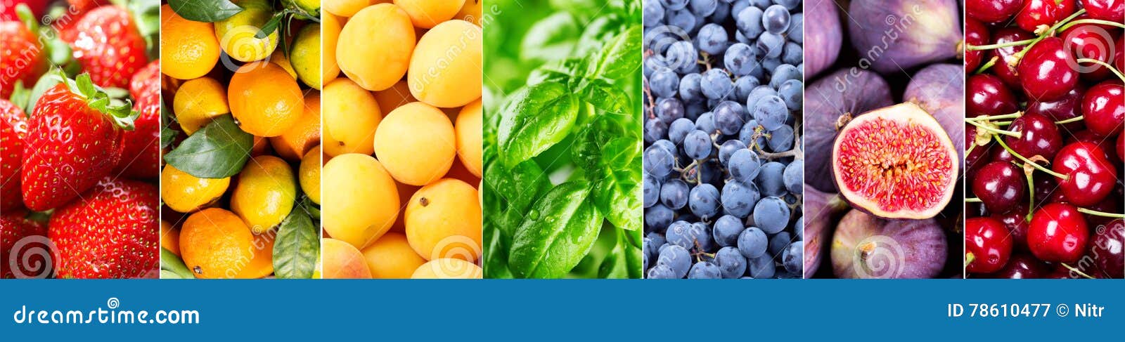 Fresh Fruits and Vegetables, Banner Stock Image - Image of mandarin ...