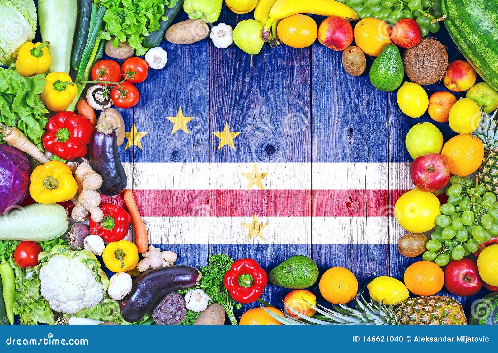 Fresh Fruits and Vegetables from Cape Verde Stock Photo - Image of ...