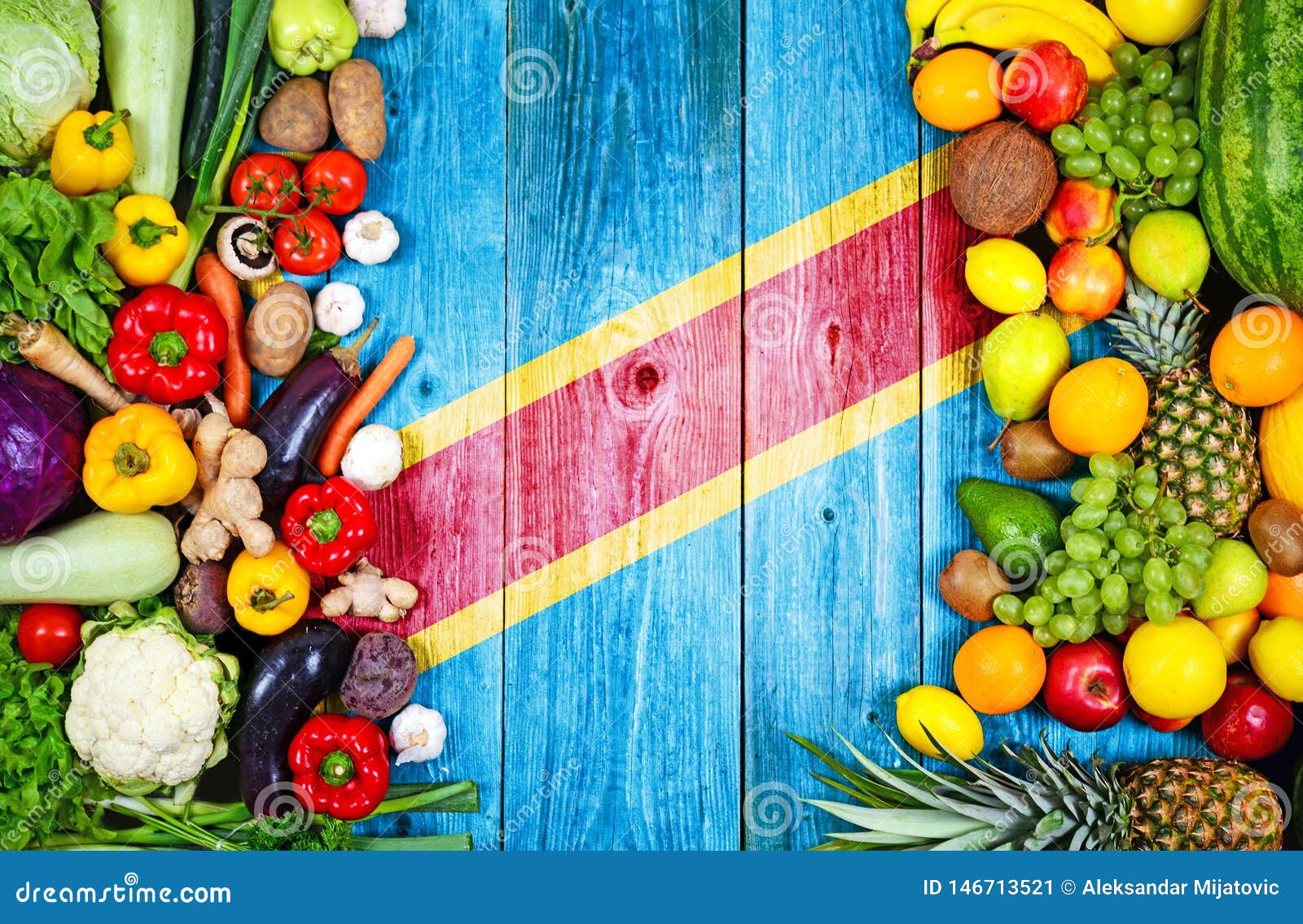 Fresh Fruits and Vegetables from Congo Democratic Republic Stock Image ...