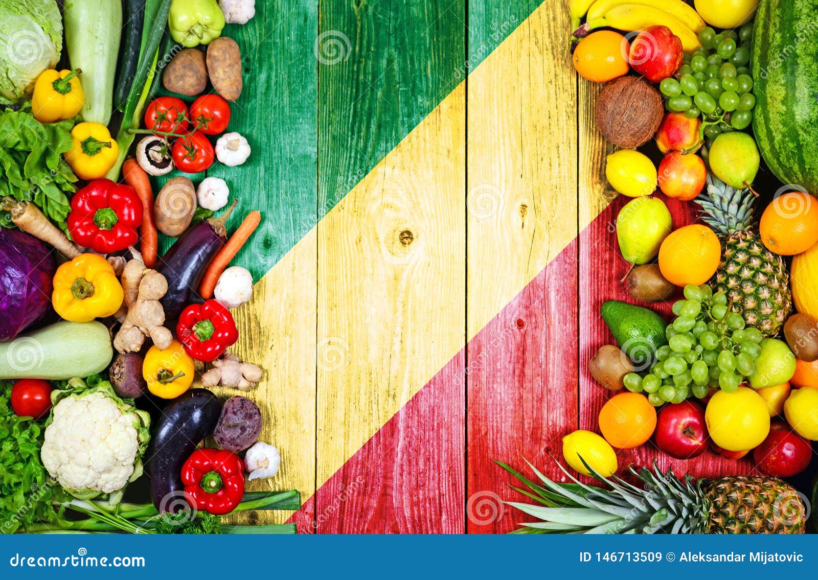 Fresh Fruits and Vegetables from Congo Republic Stock Image - Image of ...