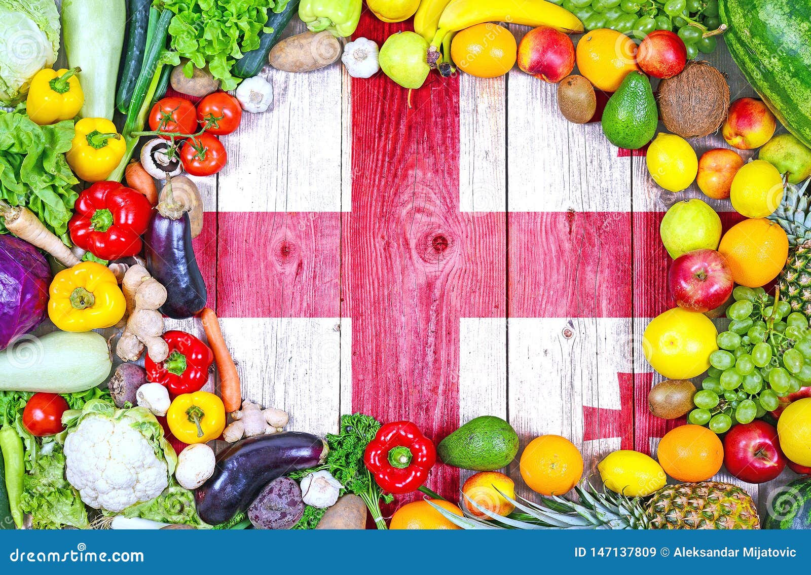 Fresh Fruits and Vegetables from Georgia Stock Image - Image of meal ...