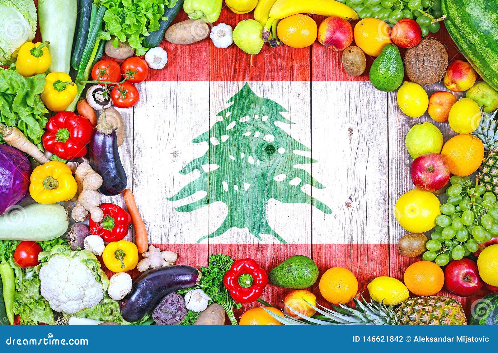 Fresh Fruits and Vegetables from Lebanon Stock Photo - Image of ...