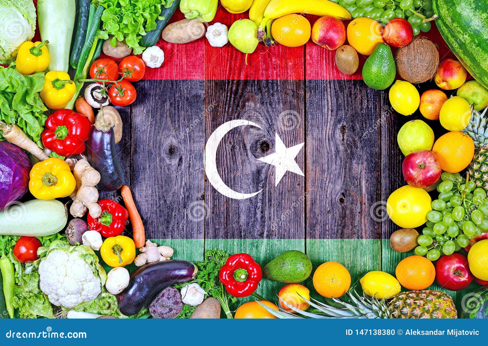 Fresh Fruits and Vegetables from Libya Stock Photo - Image of country ...