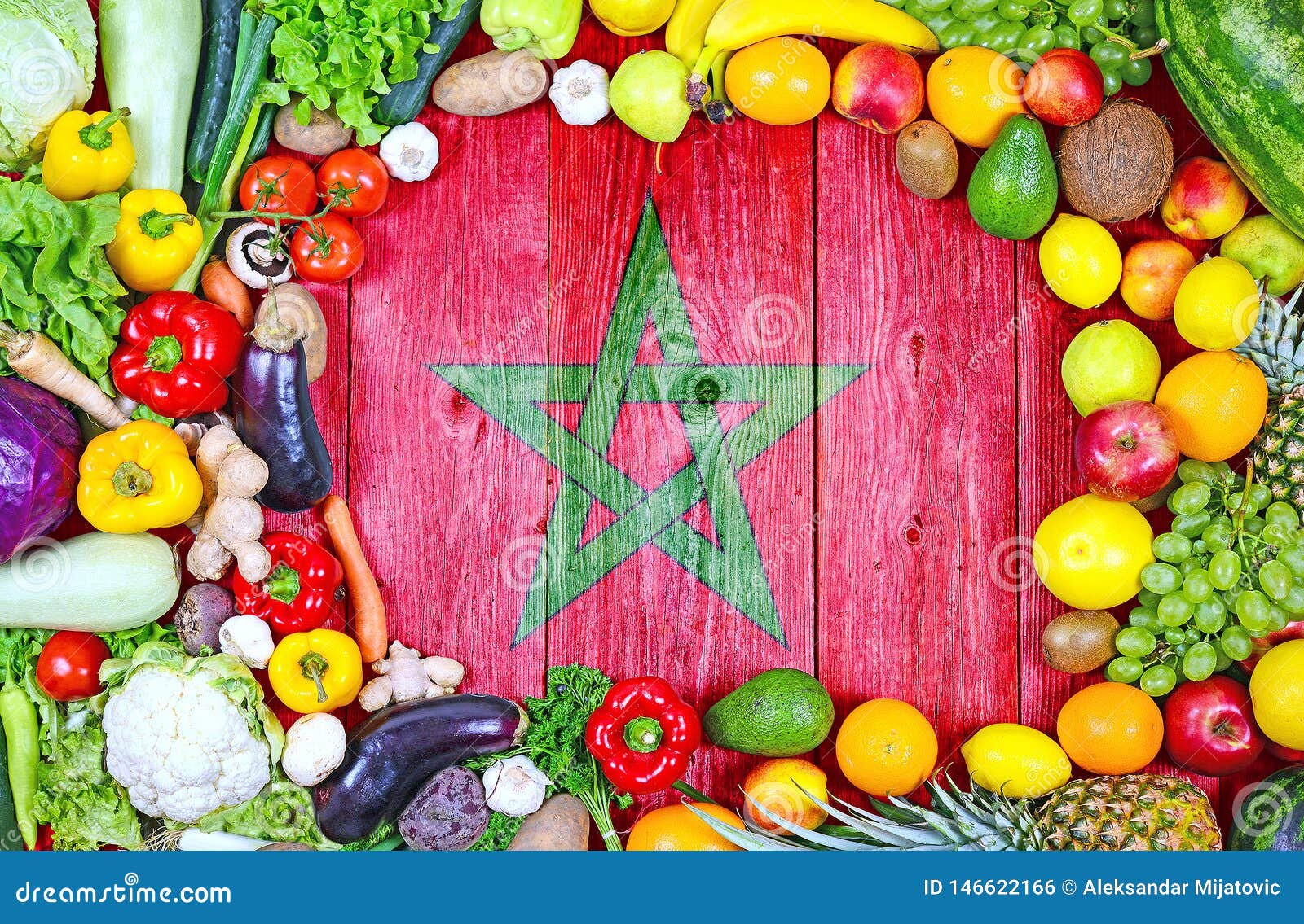 Fresh Fruits and Vegetables from Morocco Stock Photo - Image of healthy ...