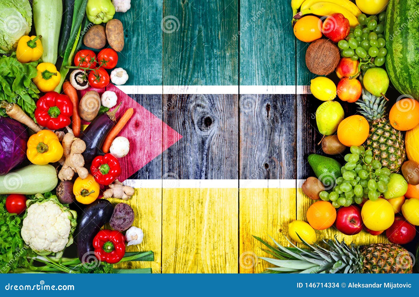 Fresh Fruits and Vegetables from Mozambique Stock Photo - Image of ...