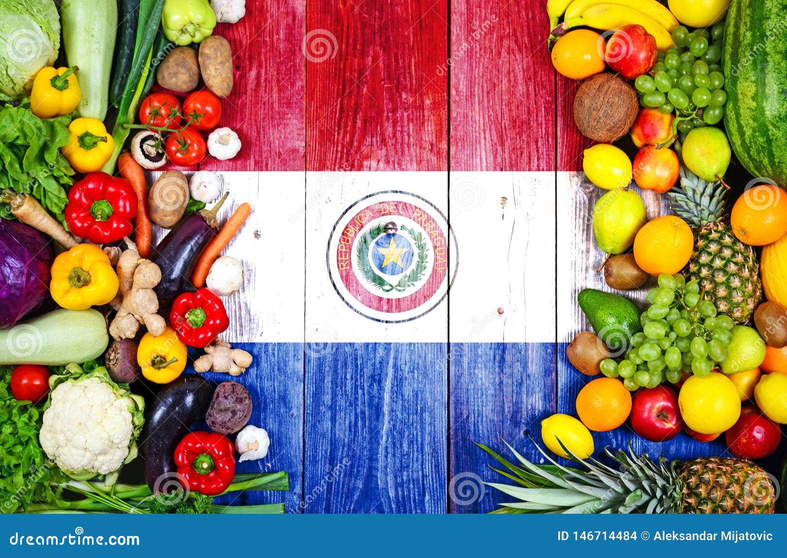 Fresh Fruits and Vegetables from Paraguay Stock Photo - Image of ...