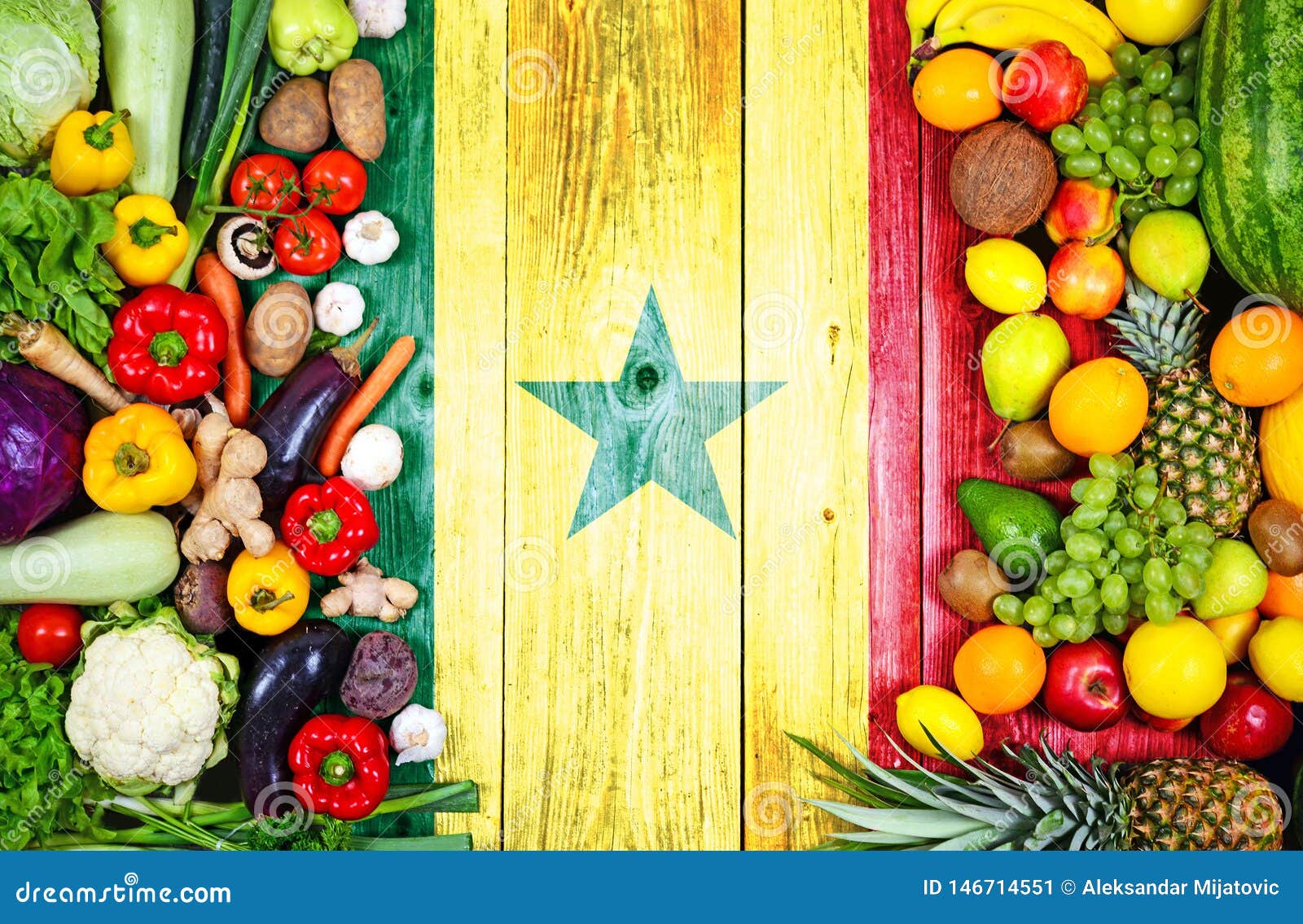 Fresh Fruits and Vegetables from Senegal Stock Image - Image of closeup ...