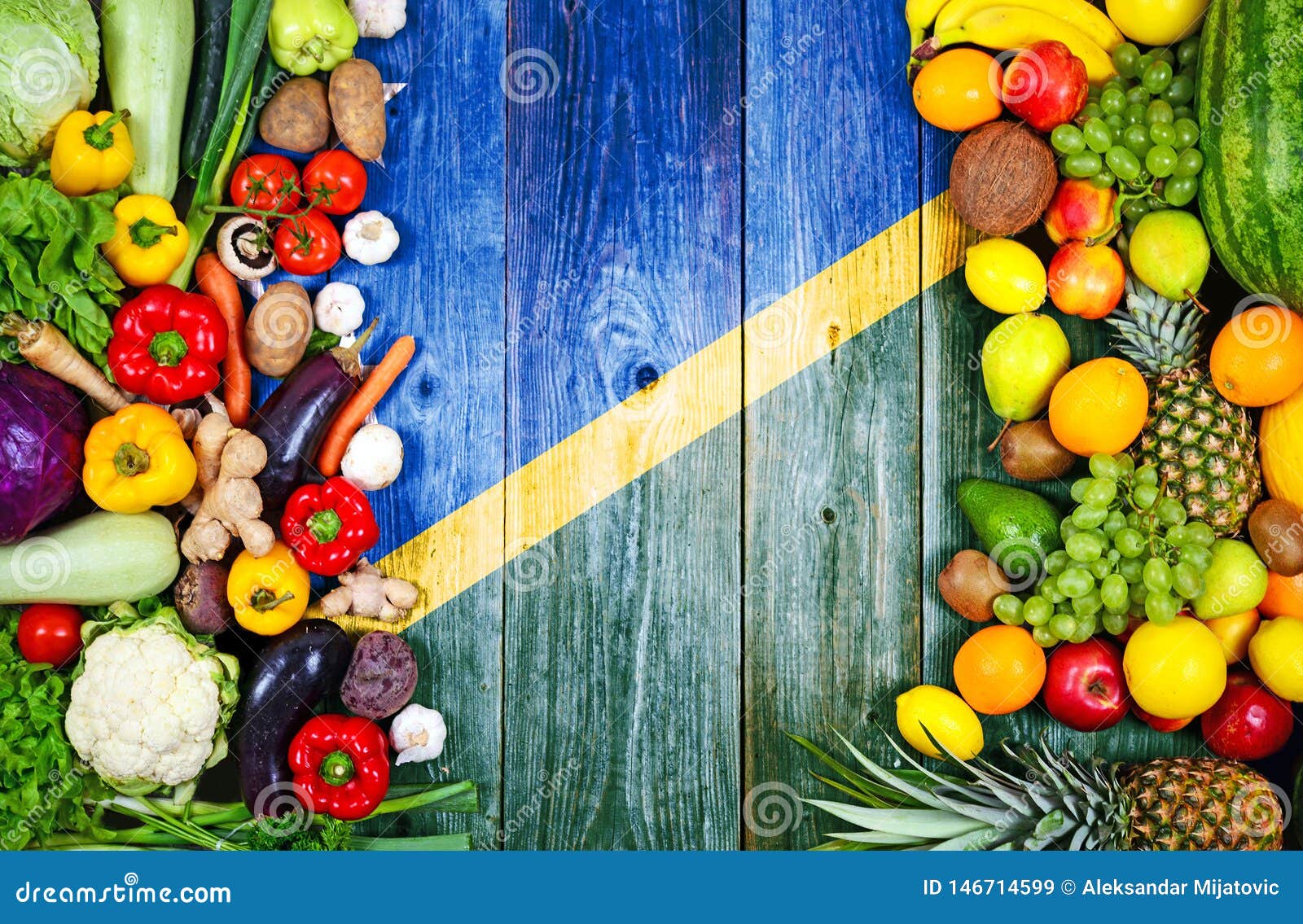 Fresh Fruits and Vegetables from Solomon Islands Stock Image - Image of ...