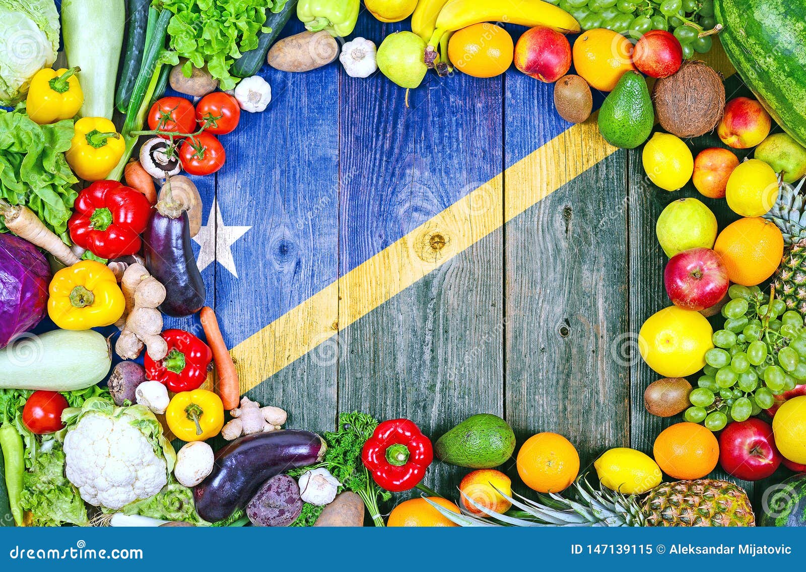 Fresh Fruits and Vegetables from Solomon Islands Stock Image - Image of ...