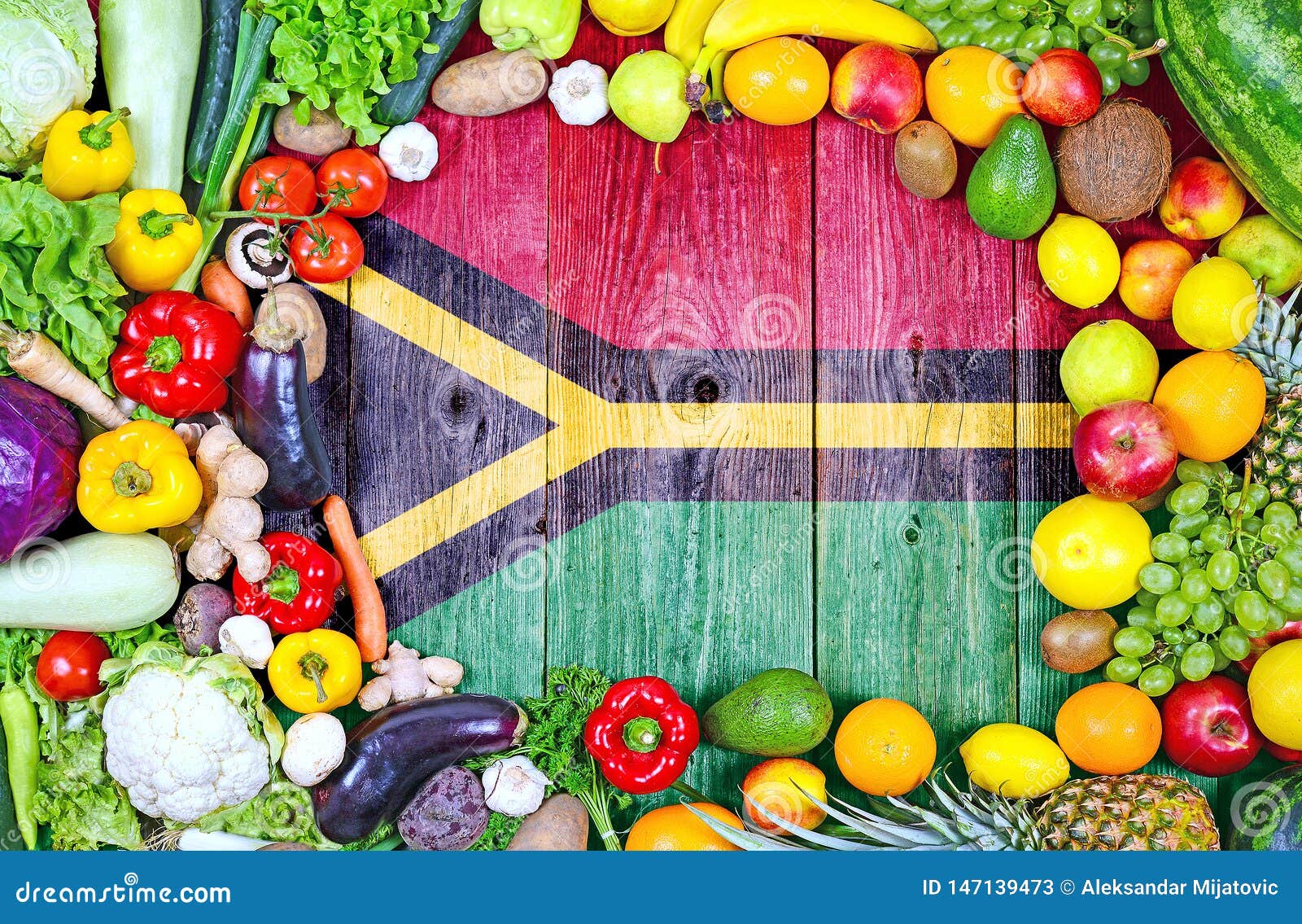 Fresh Fruits and Vegetables from Vanuatu Stock Image - Image of cook ...