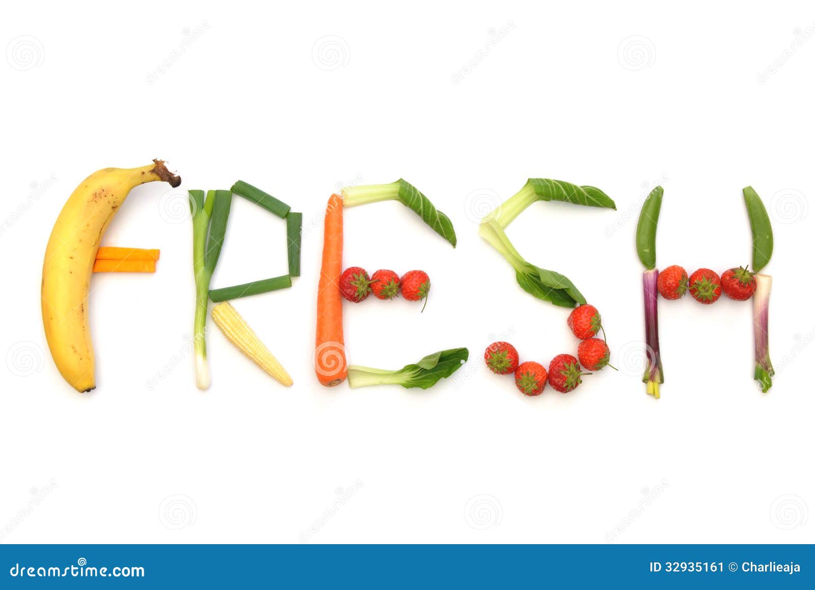 Fresh Fruits and Vegetables Stock Image - Image of detox, healthy: 32935161