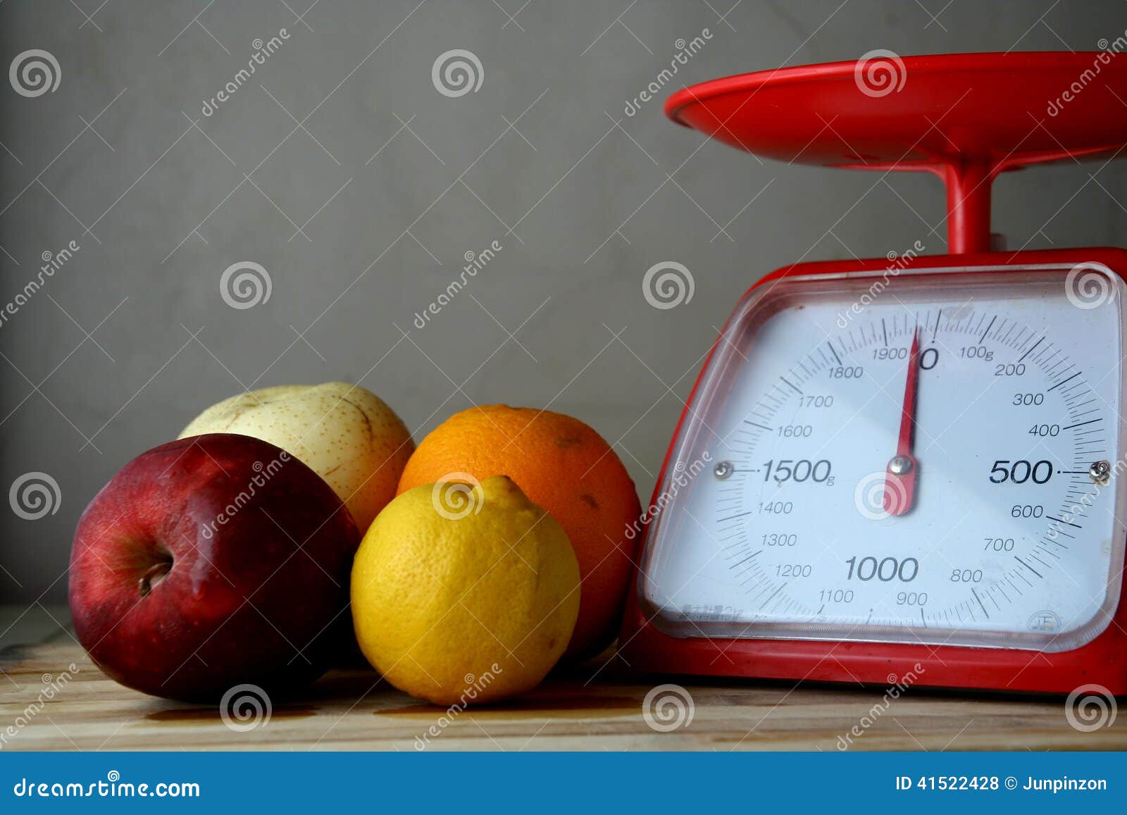 Fresh Fruits and a Weighing Scale Stock Photo - Image of weight, lemon ...