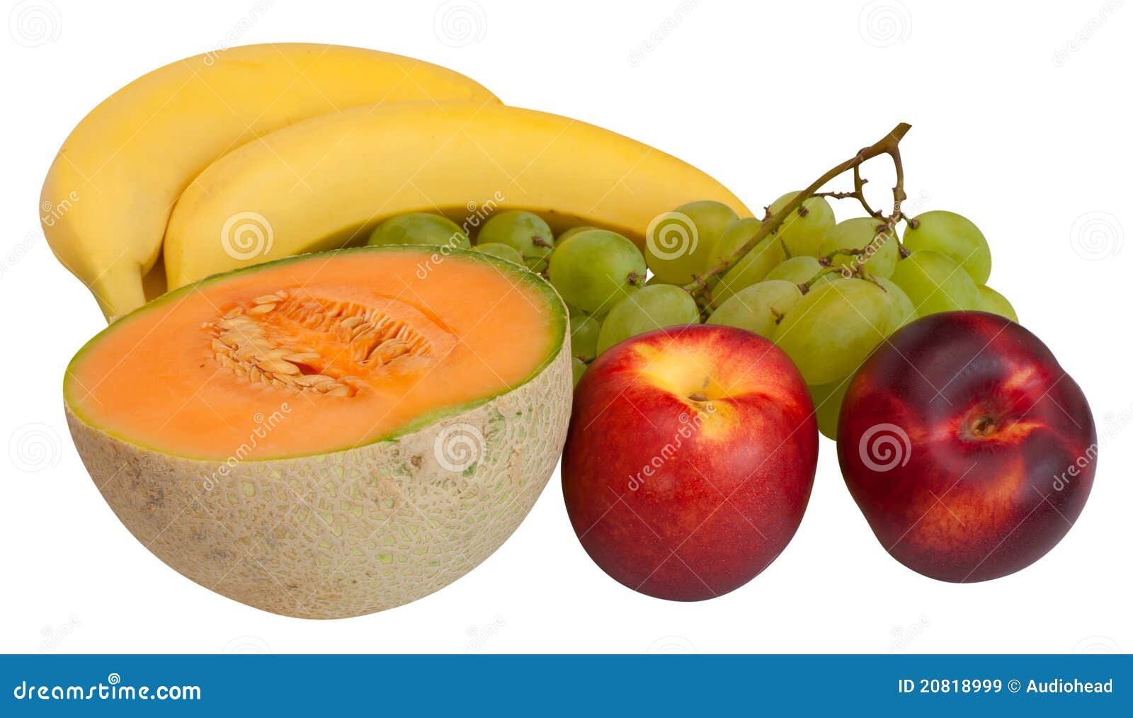 Fresh Fruits on White Background Stock Image - Image of sweet ...