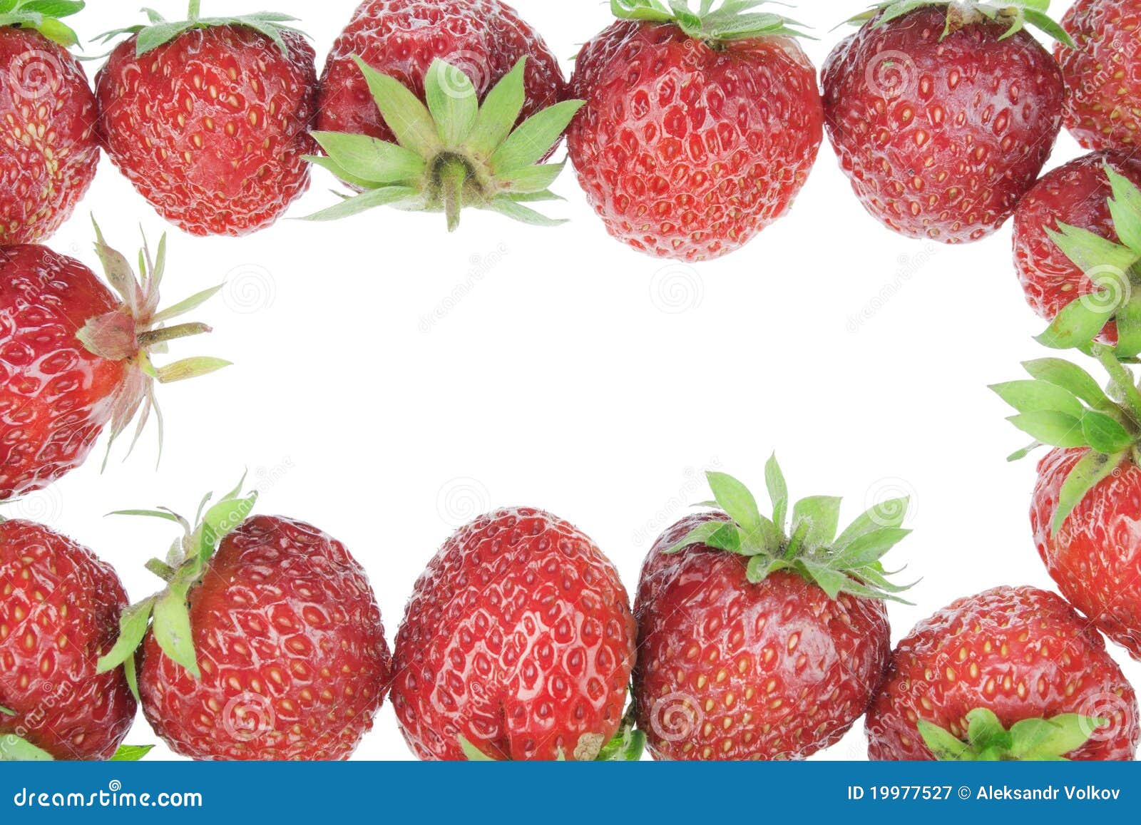Fresh Garden Strawberry Frame Stock Image - Image of fresh, sweet: 19977527