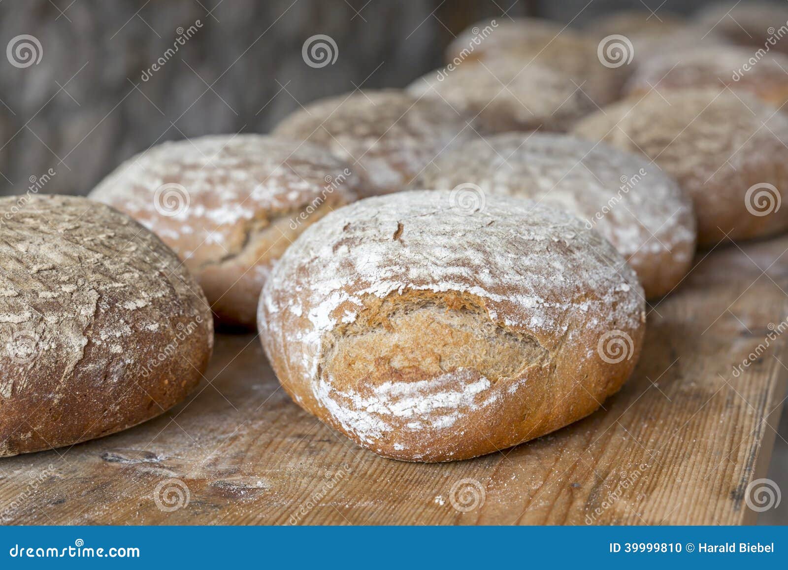 Fresh German Wood Oven Bread Stock Photo - Image of closeup, typical ...