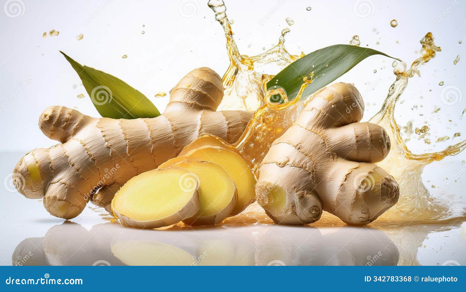 Fresh Ginger a Few Slices and a Splash of Fresh Ginger Juice Form a ...