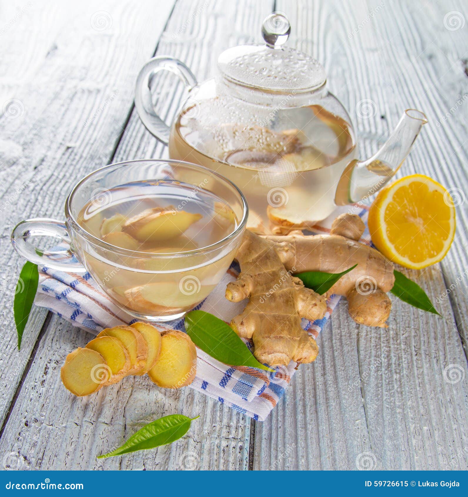 Fresh Ginger Root with Tea. Stock Image - Image of herb, diet: 59726615