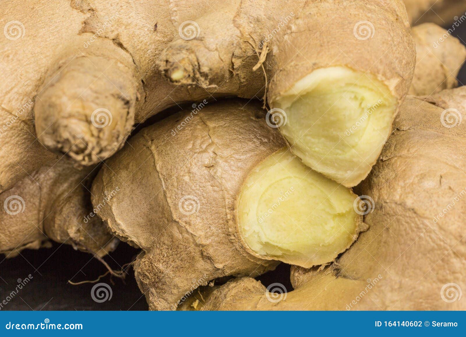 Fresh ginger roots stock photo. Image of healthy, natural - 164140602