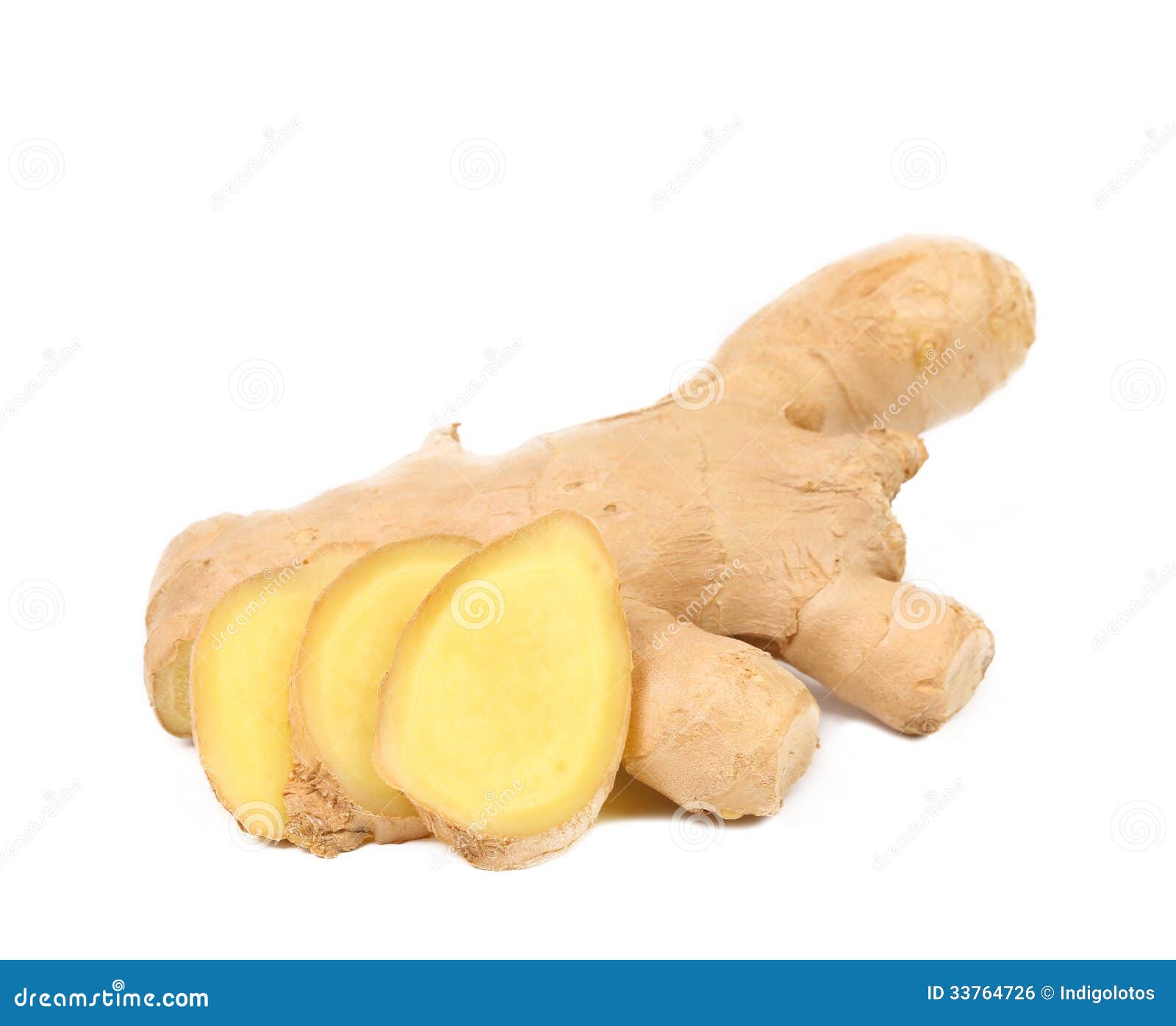 Fresh ginger and slices stock photo. Image of plant, rhizome - 33764726