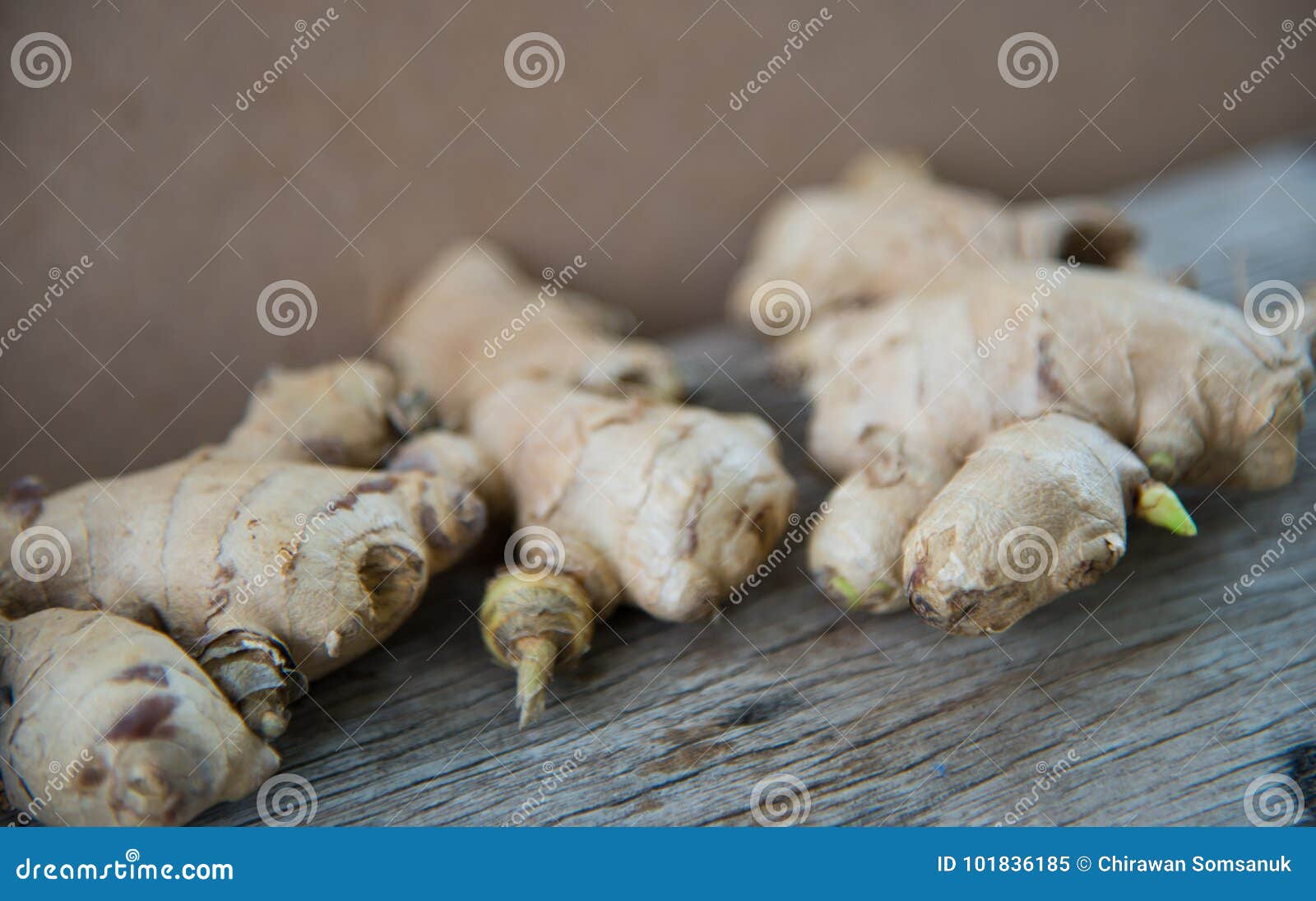 Fresh Ginger on Wood Texture. Stock Image - Image of china, culture ...