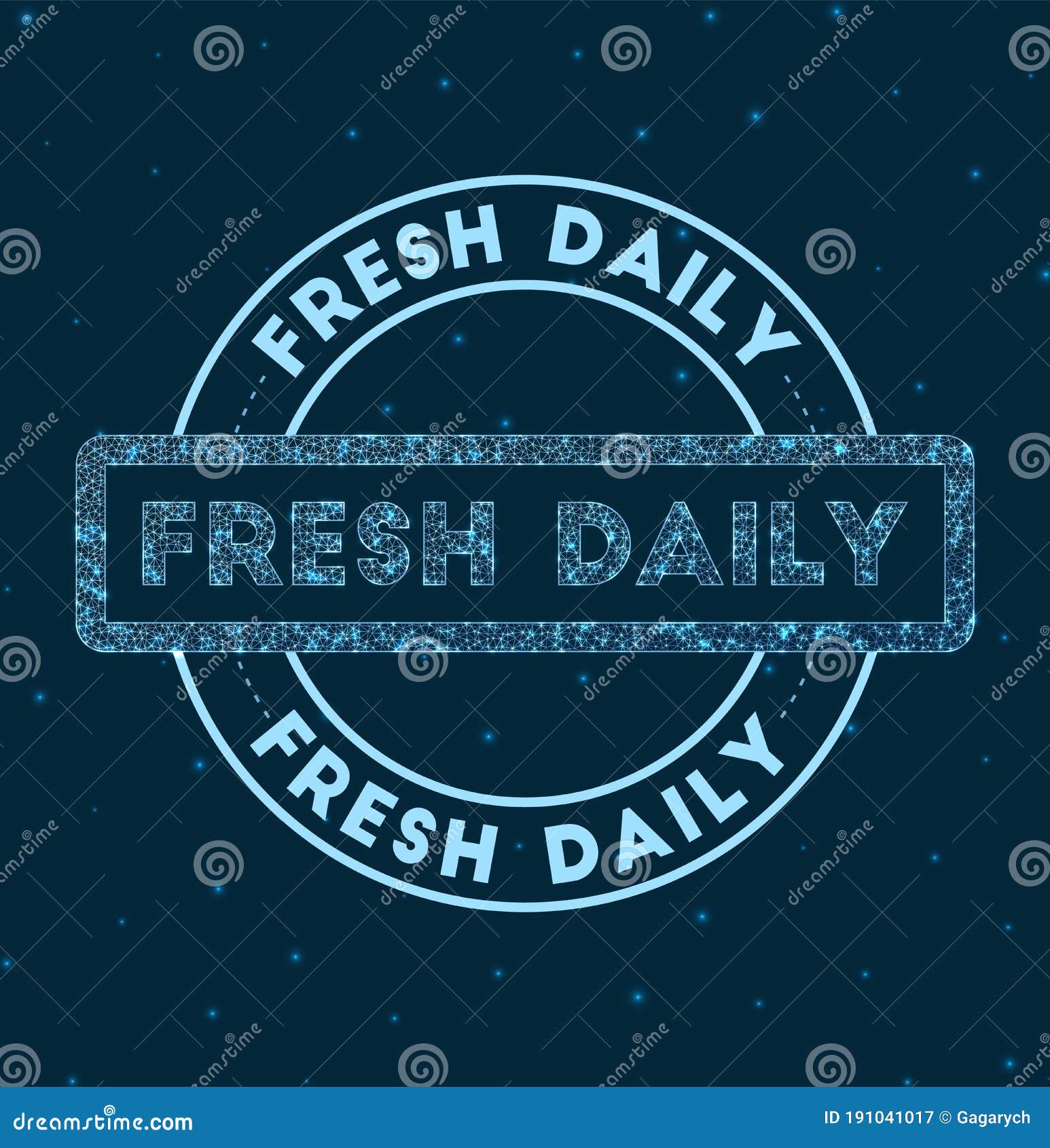 Fresh daily. stock vector. Illustration of outline, graphic - 191041017