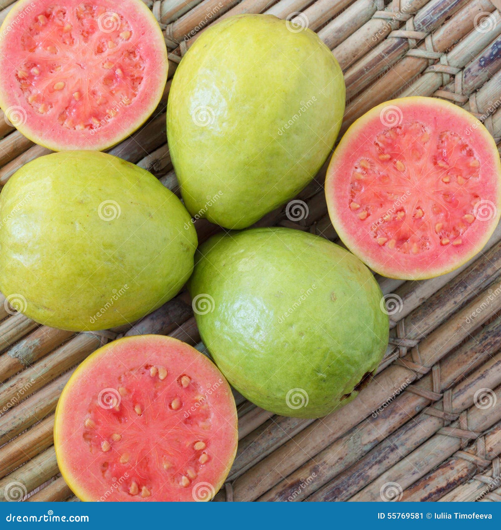 Fresh Goiaba on Wooden Table Stock Image - Image of goiaba, organic ...